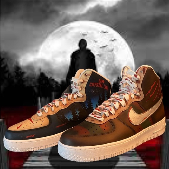 Nike | Shoes | Custom Painted Nike Afs Freddy Vs Jason Customs | Poshmark